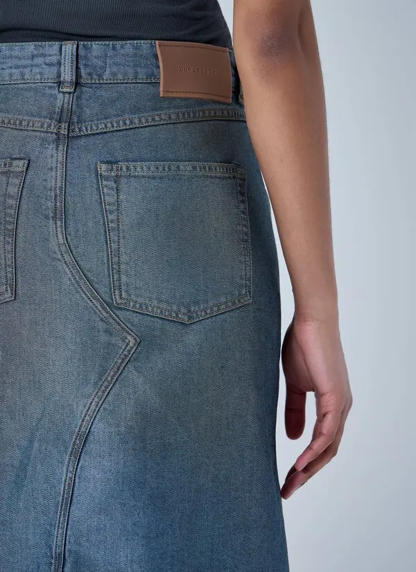 Our Legacy Asymmetric Denim Skirt