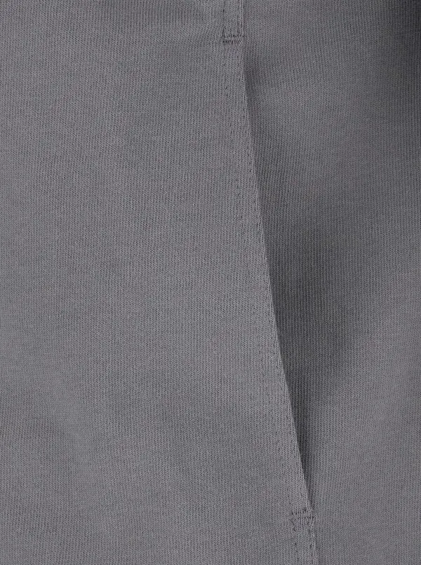 Rick Owens Bauhaus Jogger' Grey Sweatshirt With High Collar And Asymmetrical Zip Closure In Cotton For