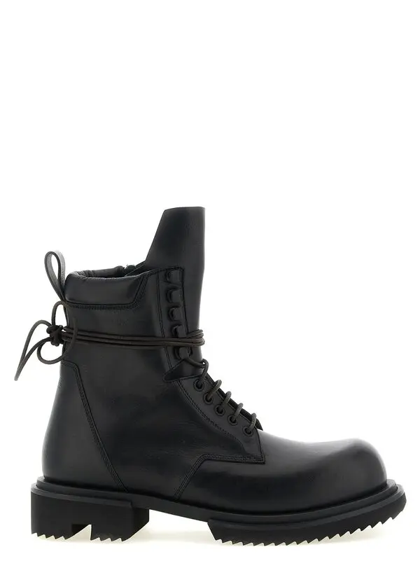 Rick Owens Low Army Gabe Ankle Boots - Black