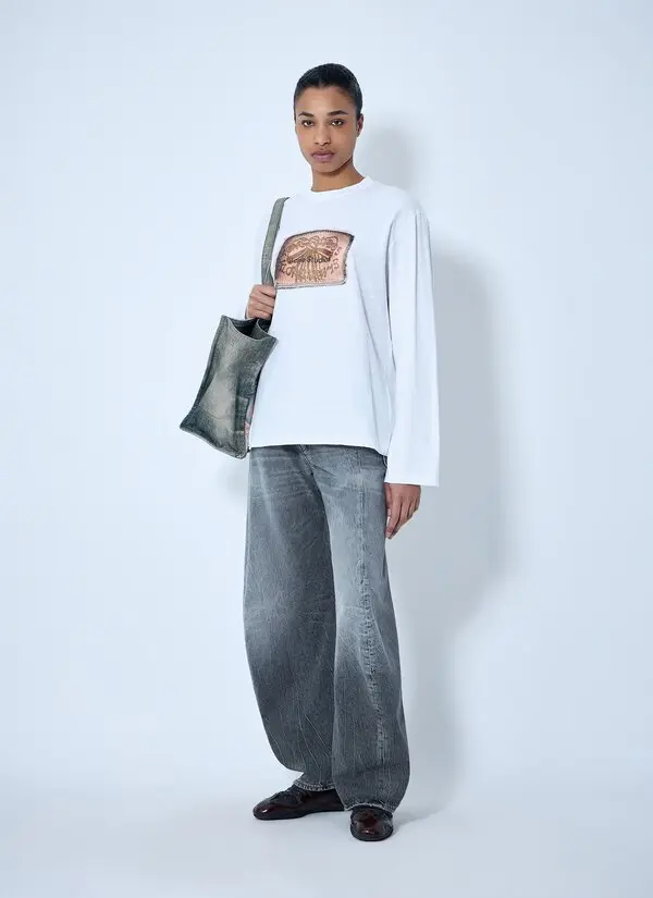 Acne Studios Graphic Print Long Sleeve T-shirt