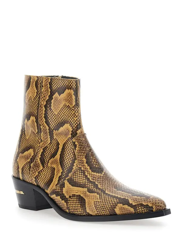 Amiri Python Ma Pointy Boots - Multicolor