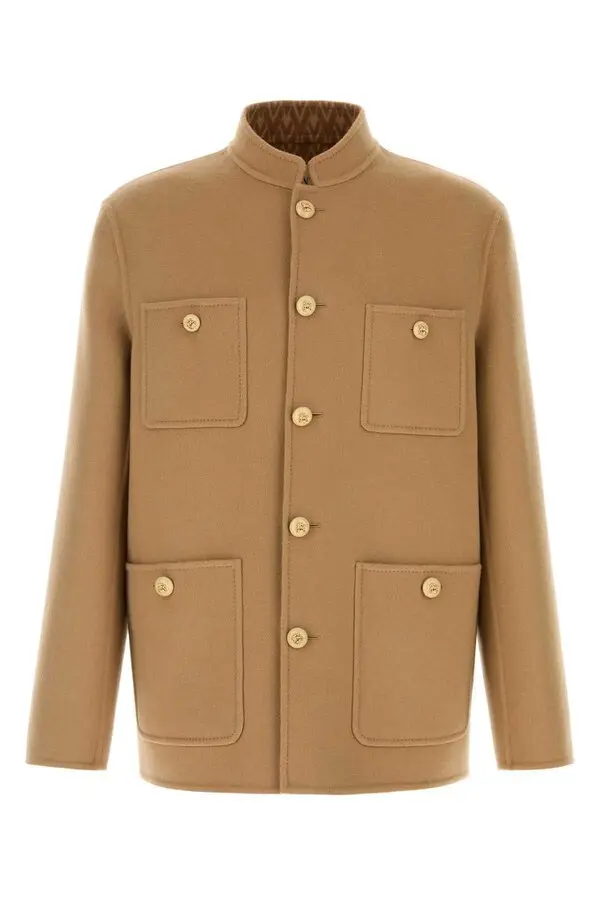 Valentino Garavani Camel Wool Blend Jacket