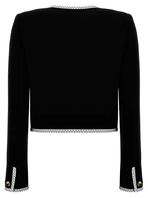 Moschino Crepe Short Jacket