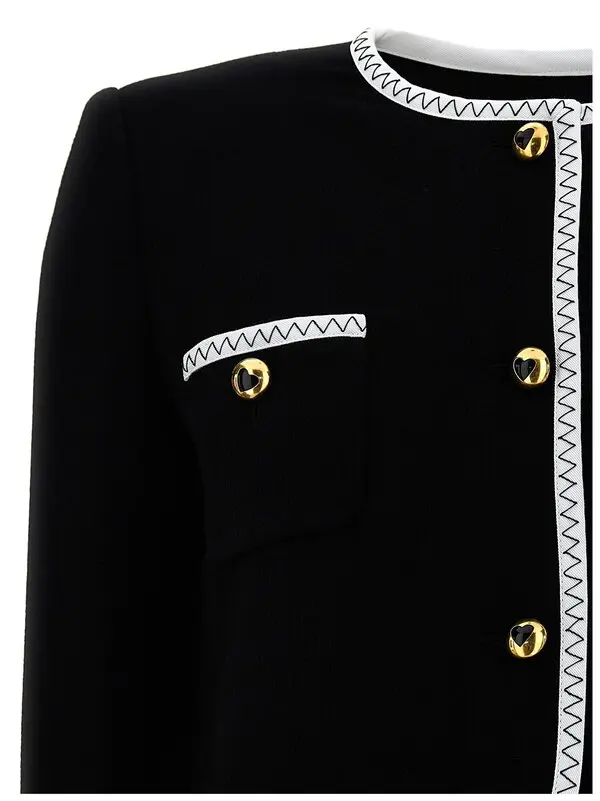 Moschino Crepe Short Jacket - Multicolor