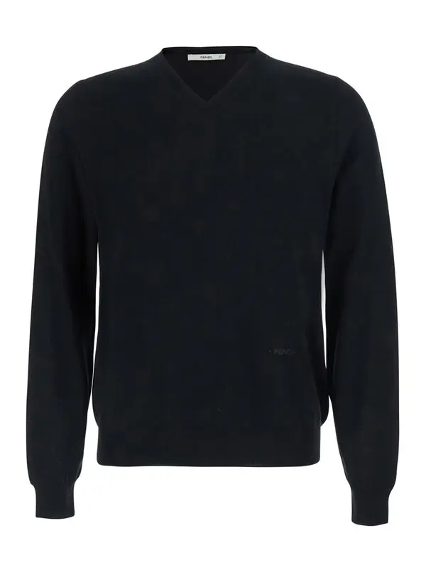 Fendi Look 26 Look 58 Wool V Neck