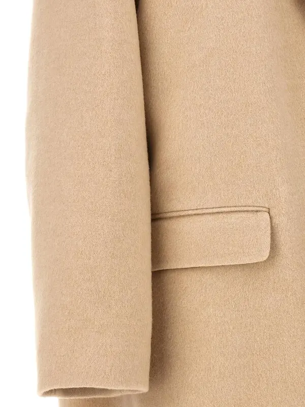 Isabel Marant Étoile Efezia Wool Blend Coat - Cream