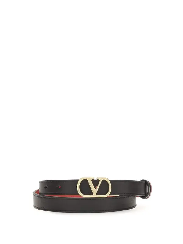 Valentino Garavani Reversible Vlogo Signature Belt - Black