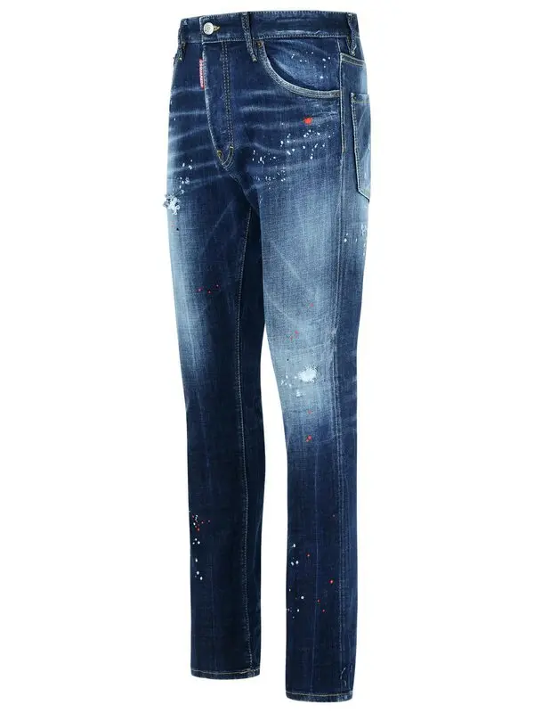 Dsquared2 Cool Guy' Medium Wash Cotton Denim Jeans