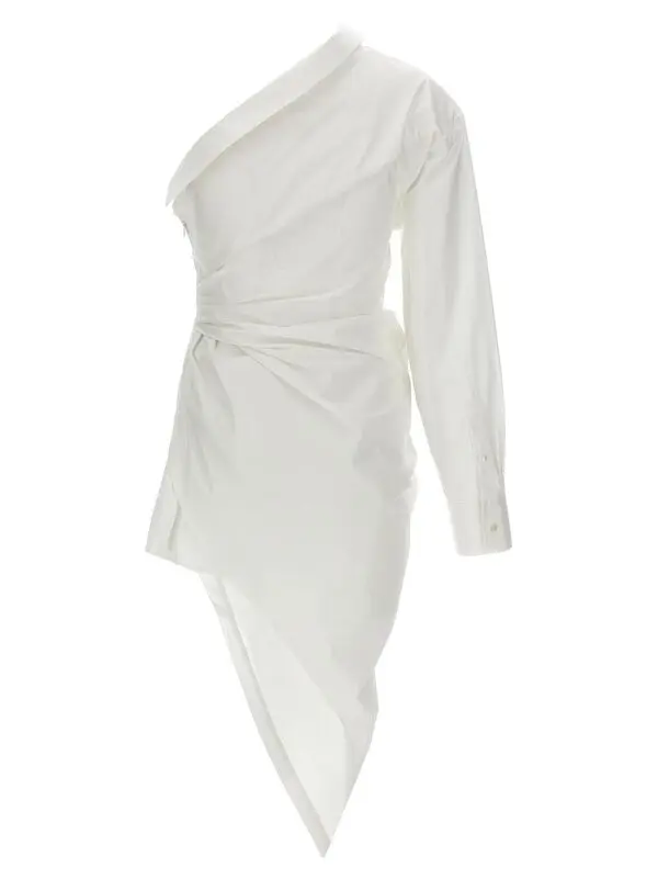 Alexander Wang Asymmetrical Shirt Dress - White