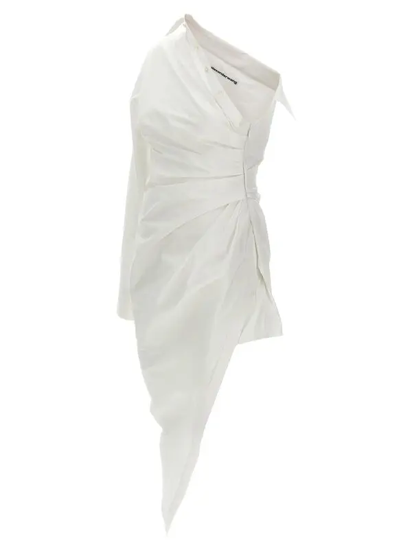 Alexander Wang Asymmetrical Shirt Dress - White