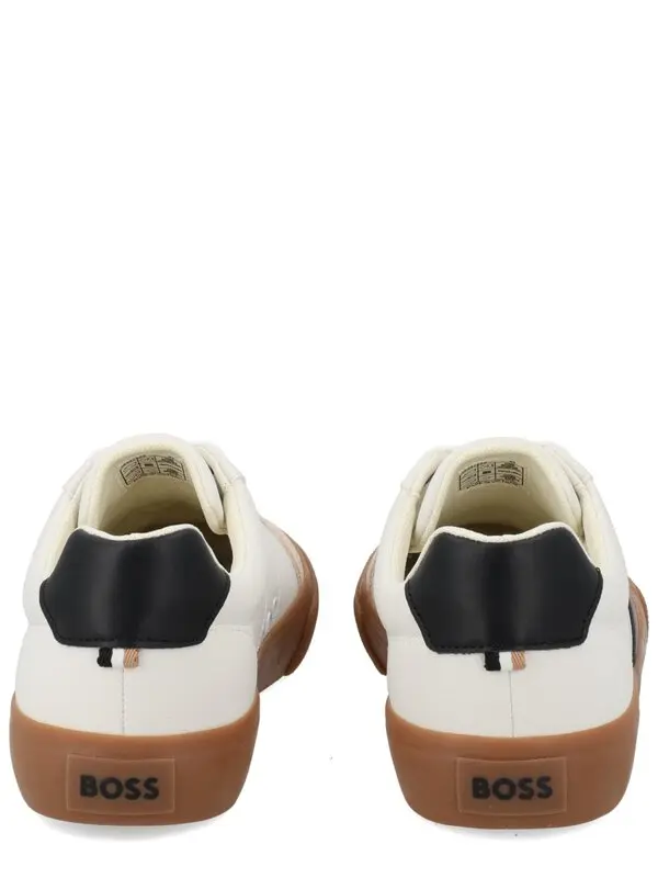 BOSS Logo Leather Sneakers