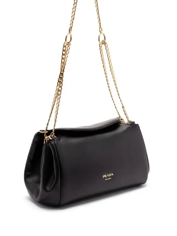 Prada Tumulte Small Chain-strap Leather Shoulder Bag - Black