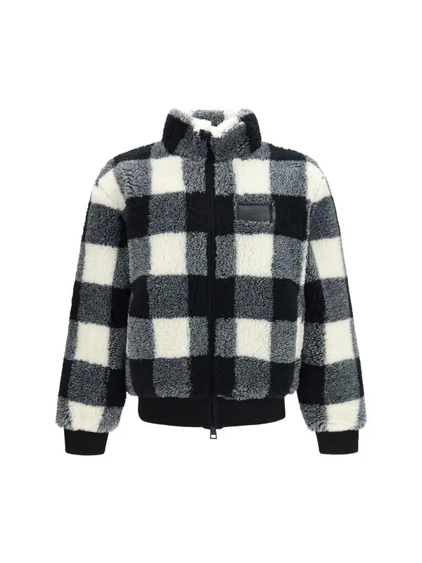 Givenchy Checked Wool-blend Teddy Jacket - Gray
