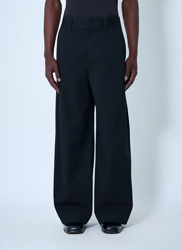 LEMAIRE Wide-leg Tailored Trousers - Black