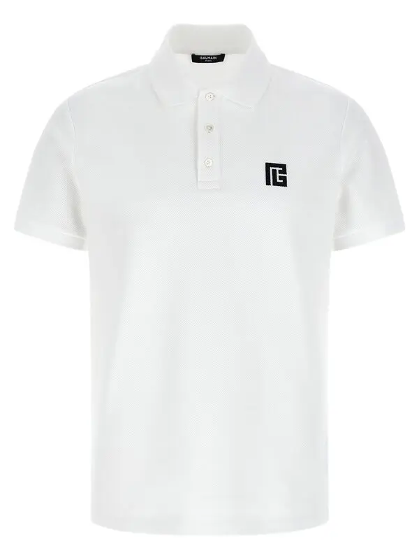 Balmain Embroidery Polo Shirt