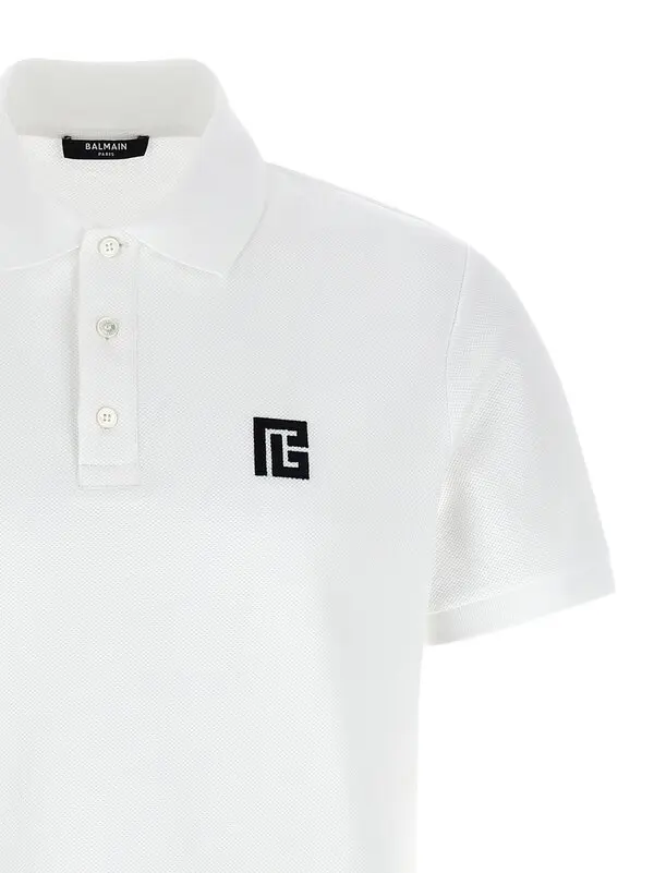 Balmain Embroidery Polo Shirt - Multicolor