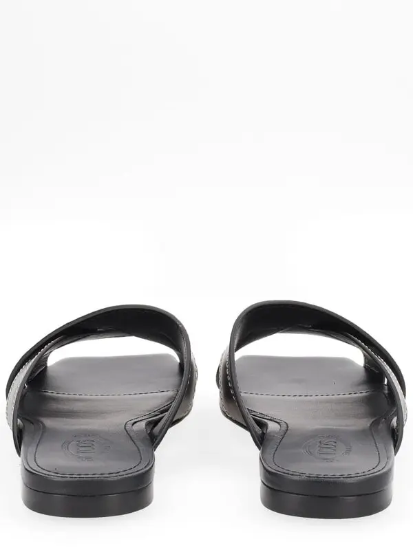 TOD'S Cross-strap Sandal - Black