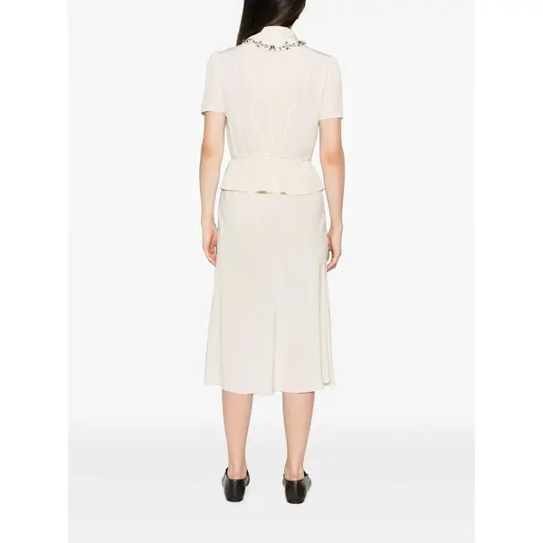 Prada Silk Crystal Embellished Day Dress