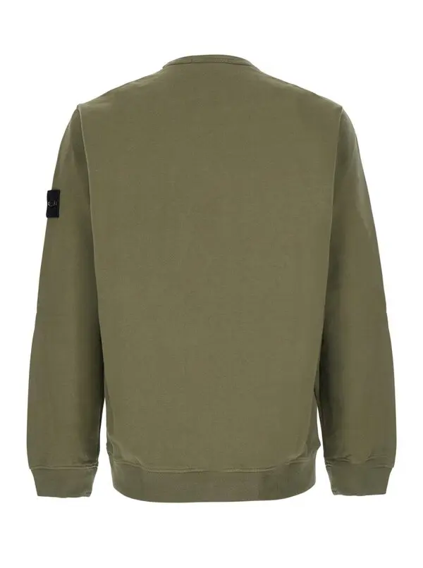 Stone Island Organic Cotton Sweatshirt - Green