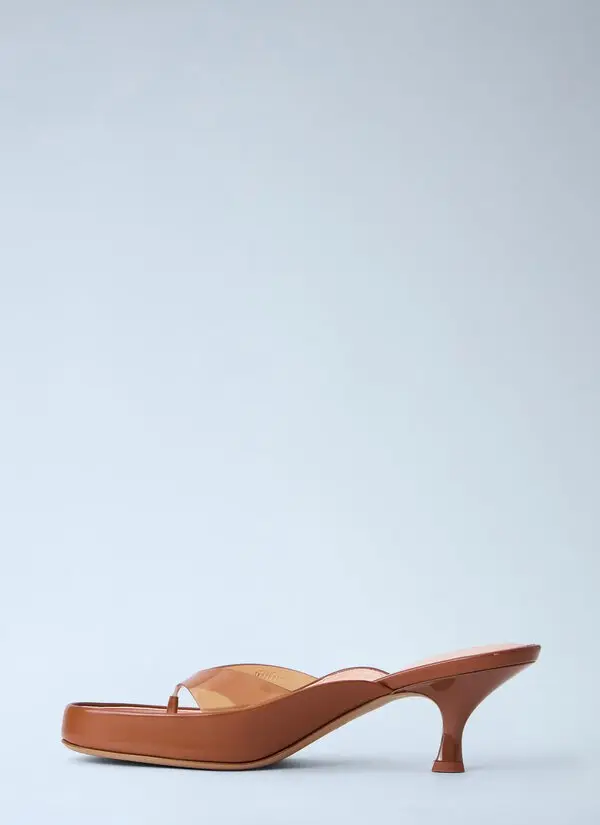 Chloé Junie Heeled Sandals - Brown