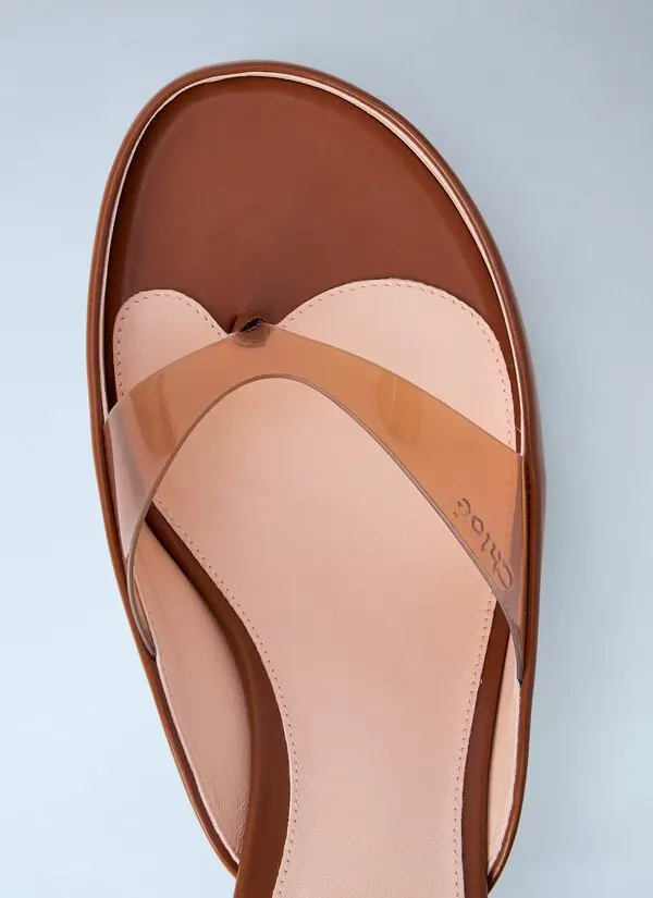 Chloé Junie Heeled Sandals - Brown