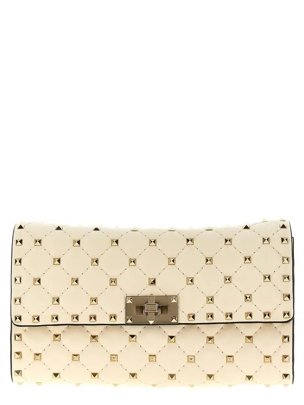 Valentino Garavani Rockstud Spike' Shoulder Bag - White