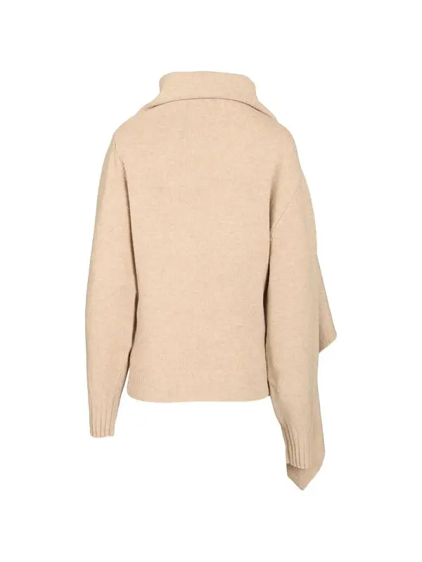 Attico Wool Scarf Sweater