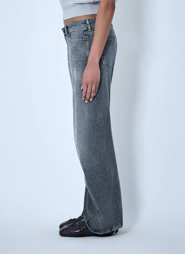 Acne Studios Wide-leg Denim Trousers - Gray
