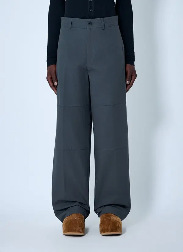 Dries Van Noten Wide-leg High-rise Trousers - Gray