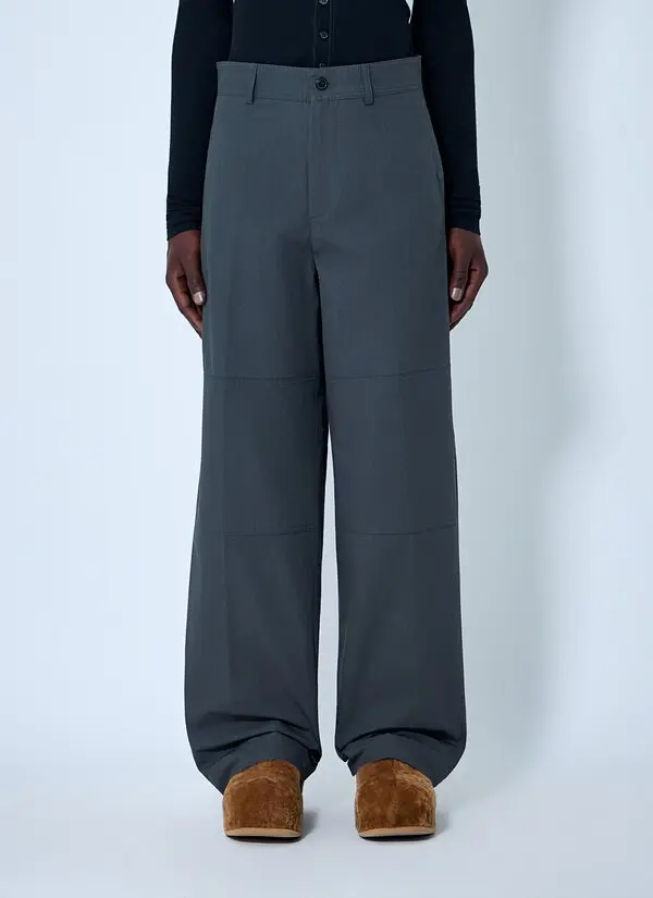 Dries Van Noten Wide-leg High-rise Trousers - Gray