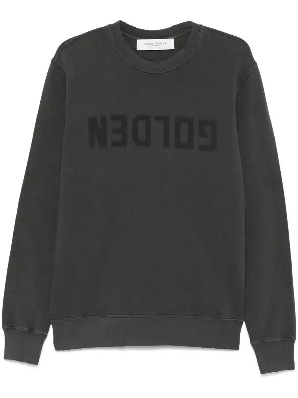 GOLDEN GOOSE Logo Cotton Sweatshirt - Multicolor