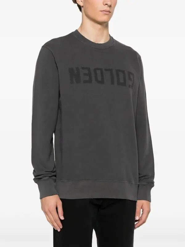 GOLDEN GOOSE Logo Cotton Sweatshirt - Multicolor