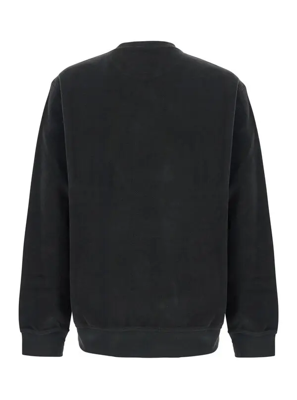 C.P. COMPANY Sweatshirt With Round Neck And Long Sleeves In Fleece - Gray