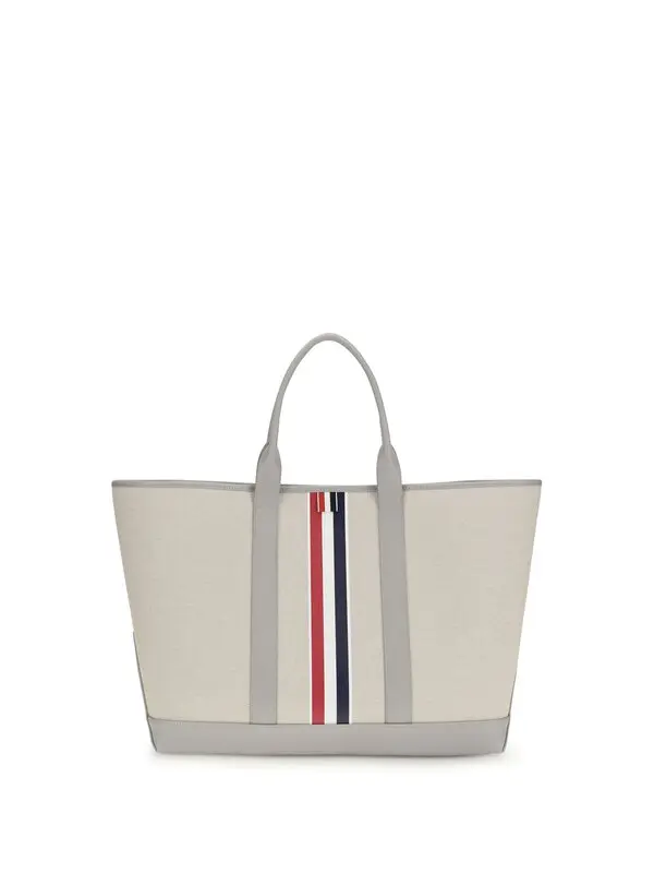 Thom Browne Canvas Tote Bag - Gray