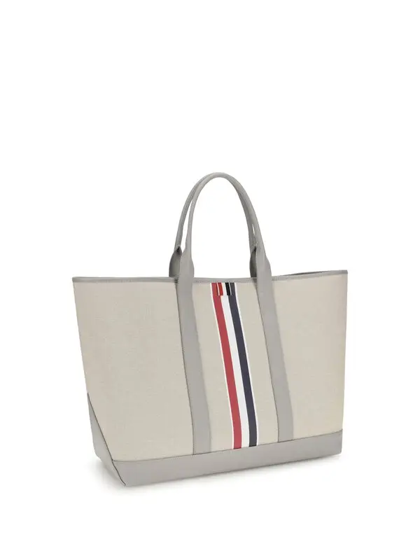 Thom Browne Canvas Tote Bag - Gray