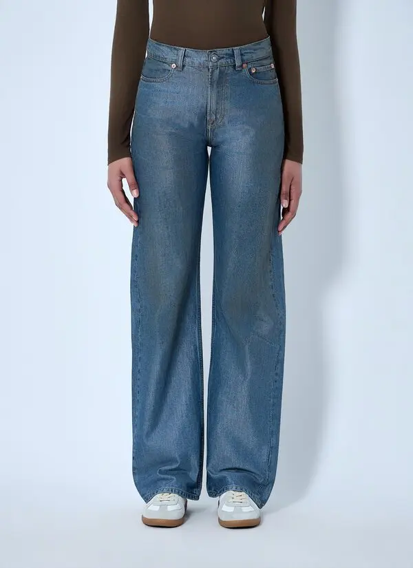 Our Legacy Wide-leg Denim Trousers - Blue