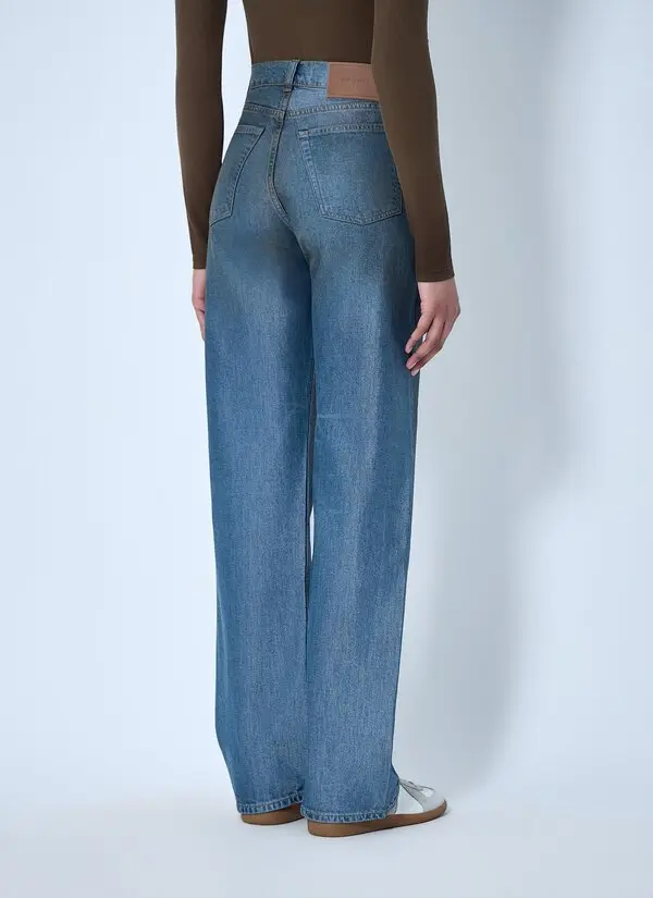 Our Legacy Wide-leg Denim Trousers - Blue