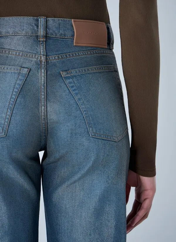 Our Legacy Wide-leg Denim Trousers - Blue