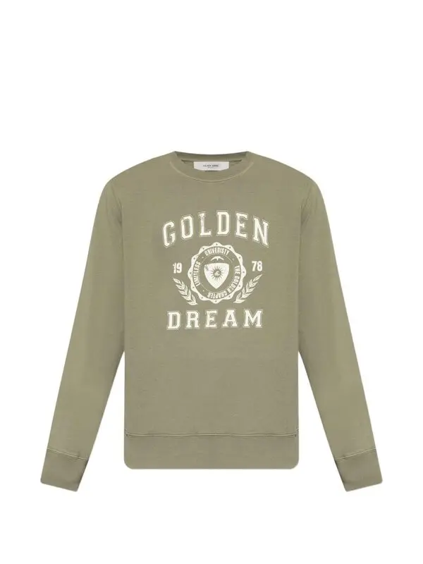GOLDEN GOOSE Logo Cotton Sweatshirt - Multicolor