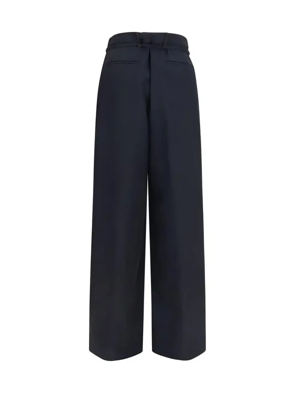 Dries Van Noten Wide-leg Pants With Drawstring