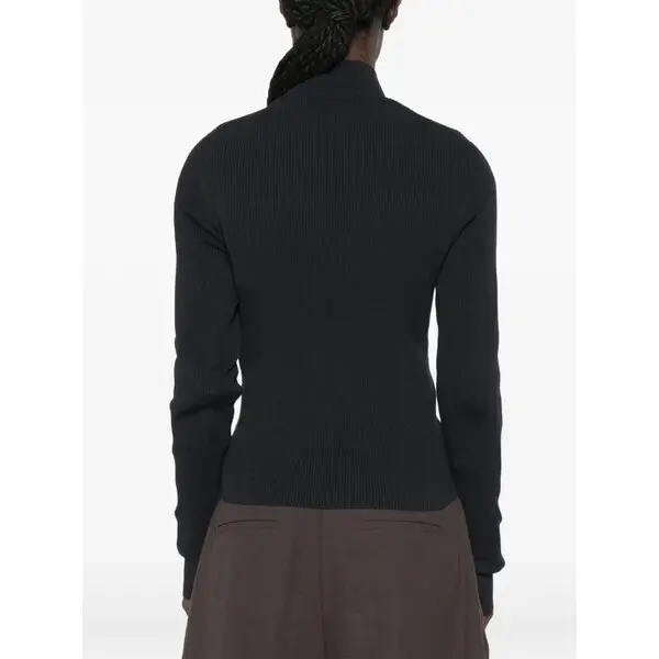 Miu Miu Ribbed Knit Cardigan - Blue
