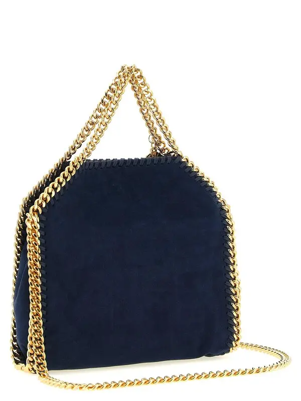 Stella McCartney Falabella Mini Suede Shoulder Bag - Blue