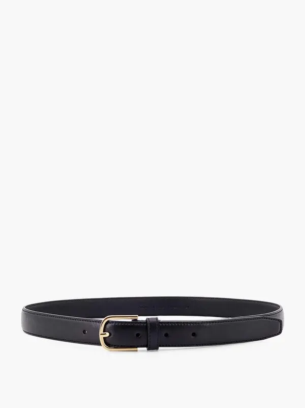 TOTEME Leather Belt - Black