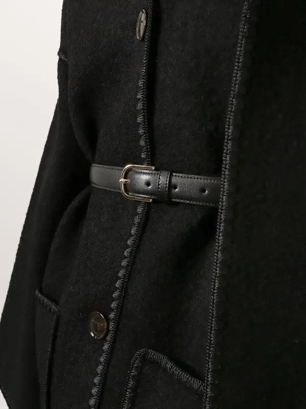 TOTEME Leather Belt - Black