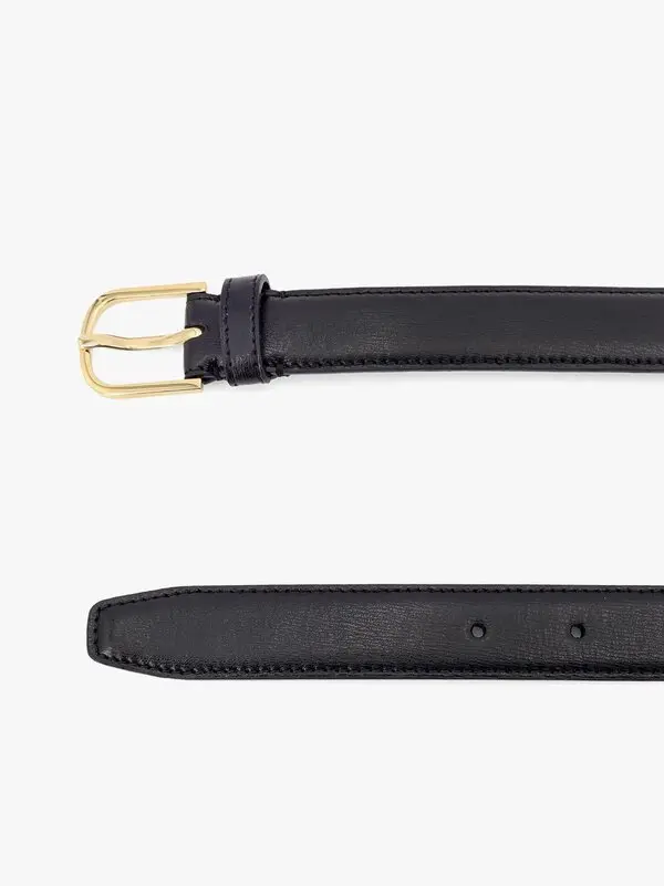 TOTEME Leather Belt - Black