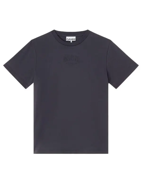 GANNI Logo T-shirt - Black