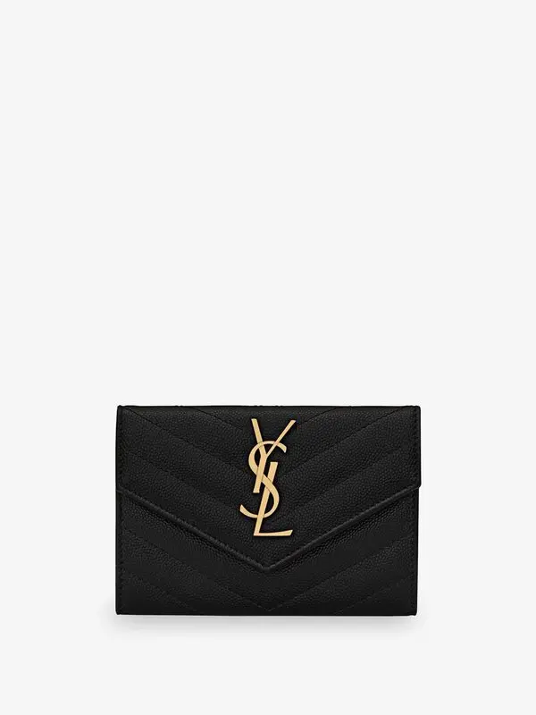 Saint Laurent Cassandre Matalasse Leather Wallet