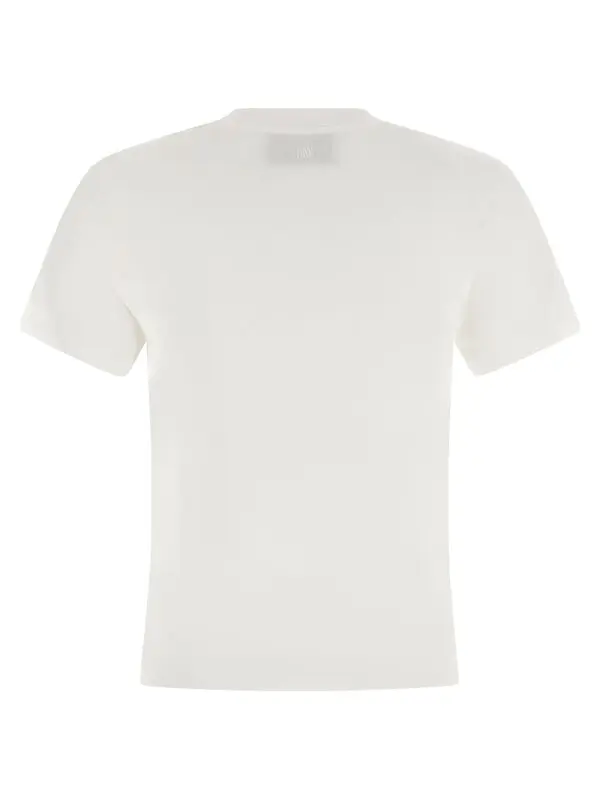AMI Paris De Coeur' Cropped T-shirt - Multicolor