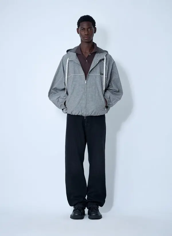 Miu Miu Check Hooded Jacket
