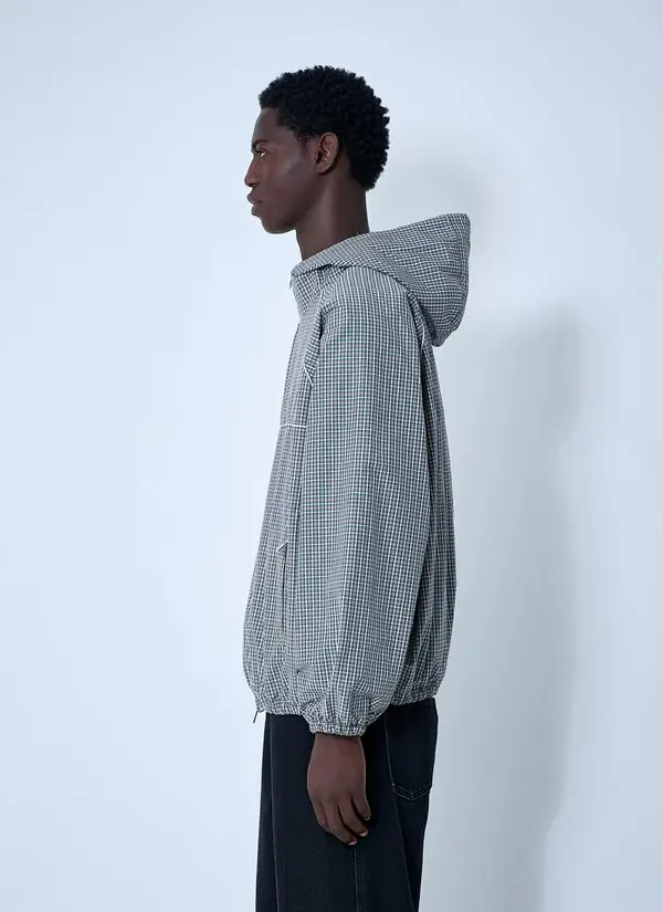 Miu Miu Check Hooded Jacket